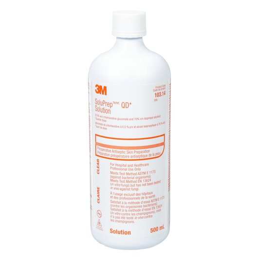 3M SOLUPREP SOLUTION 0.5 %CHG + 70% IPA PACK OF 1(500 ML) DELIVER MY ...