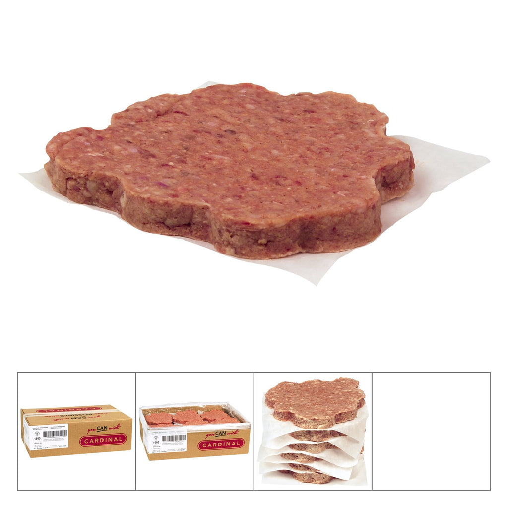 CARDINAL BEEF BURGER ROADHOUSE FROZEN PACK OF 36 (5 OZ) DELIVER MY CART ...