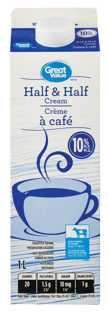 WHOLEFARM CREAMER HALF & HALF ESL CANADA PACK OF 12X1 LITER DELIVER MY ...