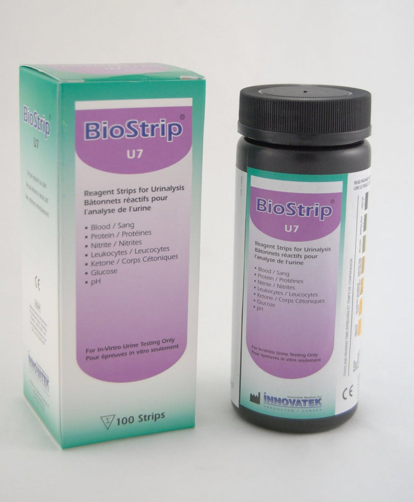 INNOVATEK URINALYSIS REAGENT STRIPS BIOSTRIP U7 PACK OF 100 DELIVER MY ...